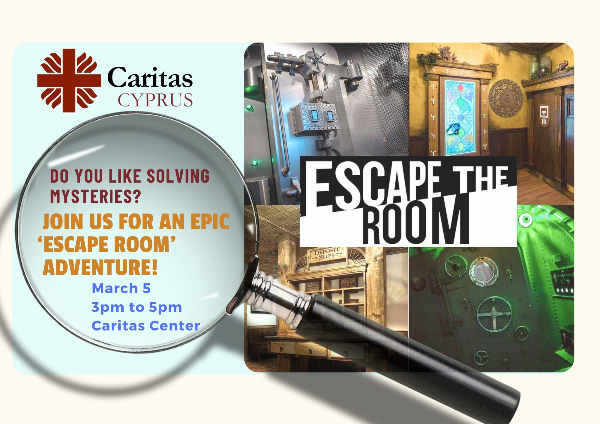 Escape Room Game - Social Hour : March 5th - Community Compass by ...